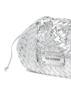 LA CARRIE Woven Leather Shoulder Bag