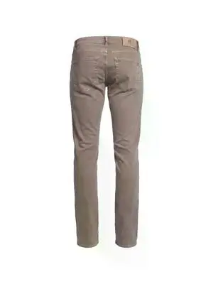 PT TORINO Slim-fit Jeans With Logo Patch - Neutrals