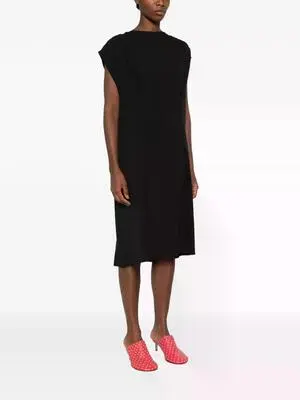 LANVIN Bow-detail Pleated Midi Dress