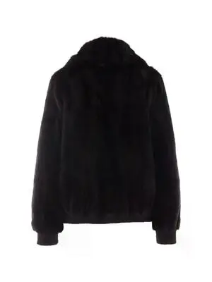 IACOPA Faux-fur Ribbed-trim Jacket
