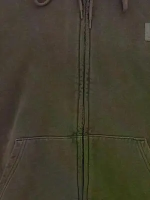 Carhartt Work In Progress Logo-patch Zip-up Hoodie