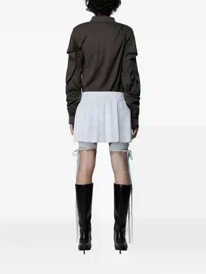 SRVC STUDIO Striped Wrap Skirt