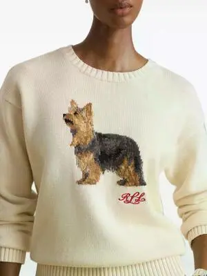 Ralph Lauren Dog-intarsia Cotton Sweater