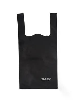 Comme Des Garçons Leather Tote Bag - Black