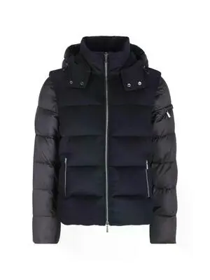 MOORER Quilted Hooded Jacket