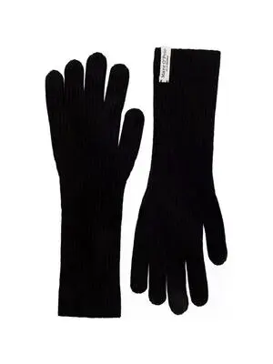 Marc O'polo Ribbed-knit Gloves - Black