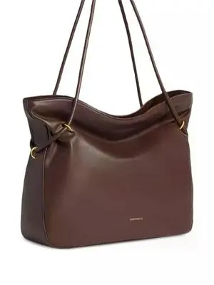 COCCINELLE Leather Shoulder Bag With Gold-tone Hardware - Brown