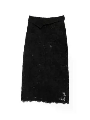 Simone Rocha Lace Embellished Belted Skirt