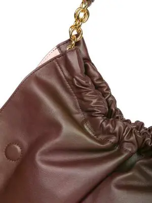 COCCINELLE Medium Smash Ruched Chain-link Tote Bag