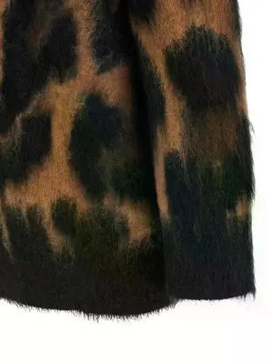 Sacai Double-breasted Leopard-print Cardigan
