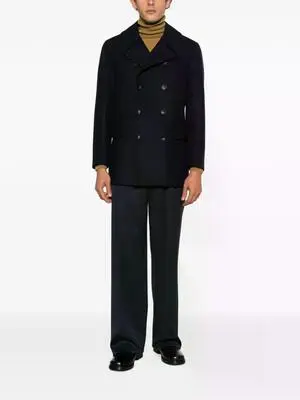 LARDINI Migio Tailored Wool Trousers - Blue