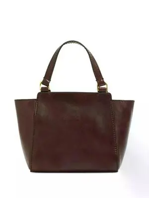 THE BRIDGE Leather Tote Bag - Brown