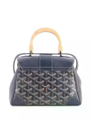 Goyard Saigon Top Handle Bag Coated Canvas With Leather Mini Shoulder Bag