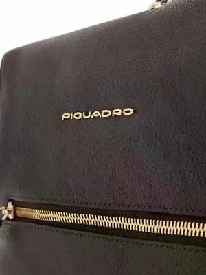 PIQUADRO Patricia Grained Leather Backpack