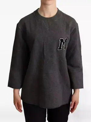 Dolce & Gabbana Embroidered Raw-hem Sweater