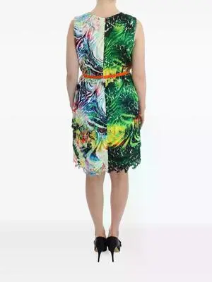 LANRE DA SILVA AJAYI Floral Print Laser-cut Mini Dress