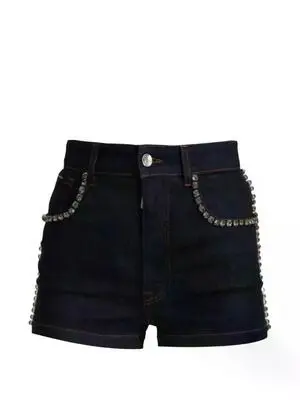 Dolce & Gabbana Crystal-embellished Denim Shorts