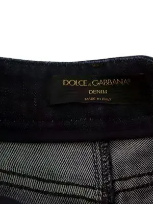 Dolce & Gabbana Crystal-embellished Denim Shorts