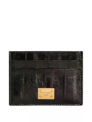 Dolce & Gabbana Eel Card Holder - Black