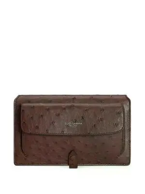 Dolce & Gabbana Ostrich-leather Crossbody Minibag