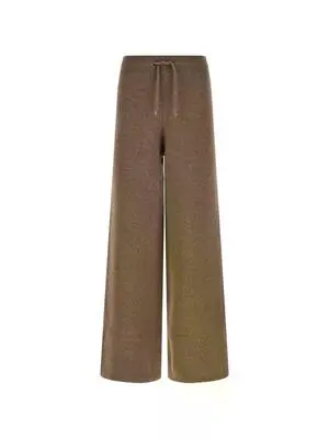 Agnona Knitted Wide-leg Trousers