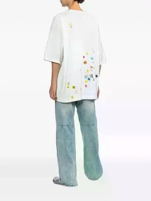 Mihara Yasuhiro Price-tag Sticker-printed T-shirt