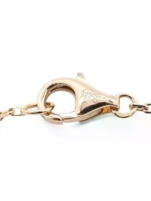 Cartier 18k Rose Gold Diamond Double C Pendant Necklace