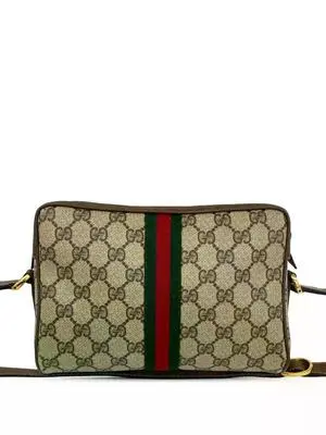 Gucci 1980-1990 Gg Supreme Web Crossbody Bag - Neutrals