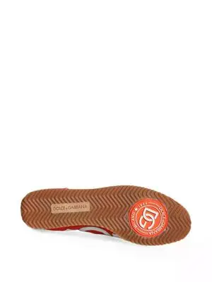 Dolce & Gabbana Perforated Logo Sneakers - Red