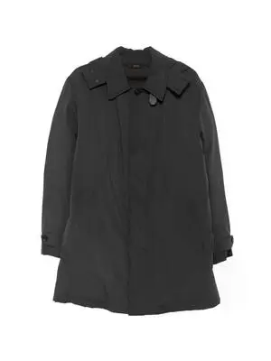 Brioni Hooded Button-up Coat