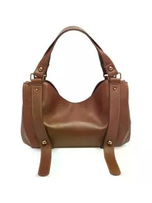 DIESEL® D-one-small Top-handle Bag In Treated Leather - Brown