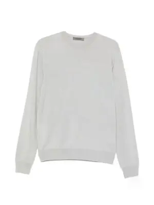 Corneliani Fine-knit Crew-neck Sweater - Grey