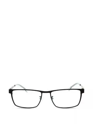 BOSS Rectangle Frame Eyeglasses - Black