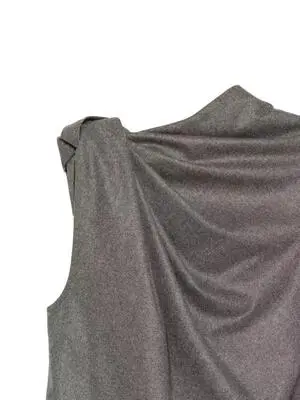 PETAR PETROV Sleeveless Draped Wool Top