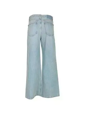 The Great. Wide-leg Jeans With Acid Wash