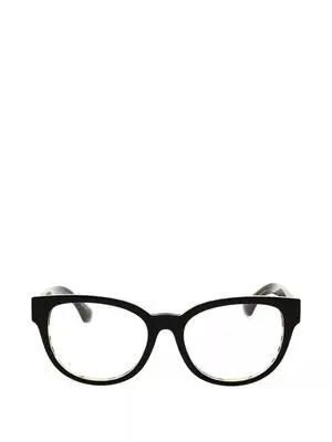 Burberry Round Frame Glasses - Black