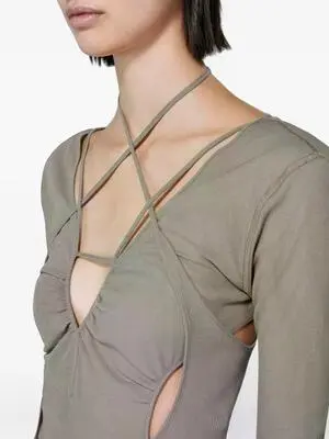 SRVC STUDIO Cut-out Ruched Top