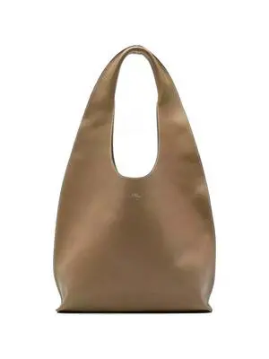 A.p.c. Le Neige Clou Leather Tote Bag - Neutrals
