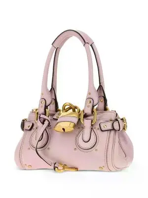 Chloé Small Paddington Padlock Tote Bag - Pink
