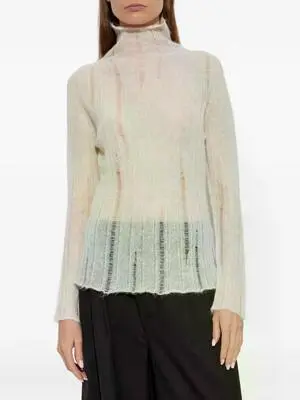 Fabiana Filippi Fitted Turtleneck In Mohair And Alpaca Blend