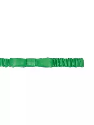Dorothee Schumacher Bow-detail Stretch Belt - Green