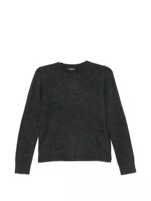Max Mara Crew Neck Long Sleeve Sweater - Grey