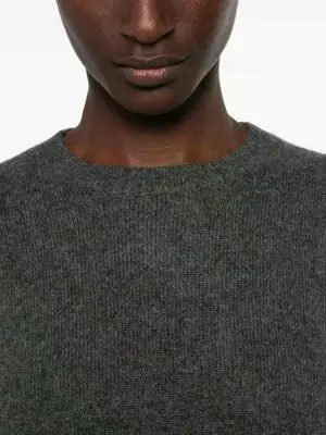 Max Mara Crew Neck Long Sleeve Sweater - Grey