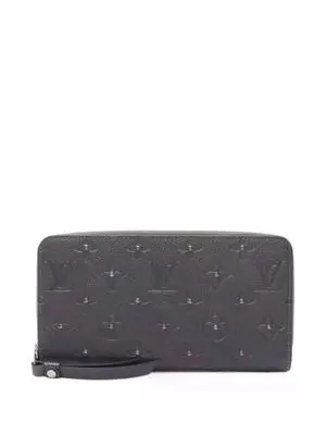 LOUIS VUITTON 2015 Monogram Empreinte Zippy Wallet - Black
