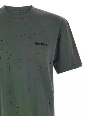 Satisfy Mothtech Logo-print T-shirt - Grey