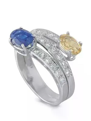 LB EXCLUSIVE Multi-stone Bypass Ring