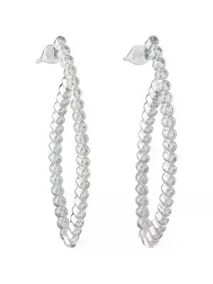 LB EXCLUSIVE Diamond Hoop Earrings