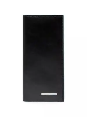 PIQUADRO Logo-plaque Vertical Wallet - Black