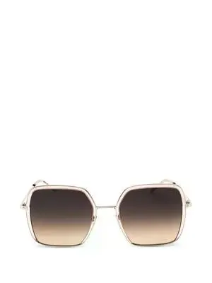 BOSS Square Frame Sunglasses - Pink