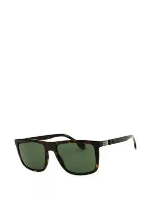 BOSS Tortoiseshell-effect Rectangular-frame Sunglasses - Brown
